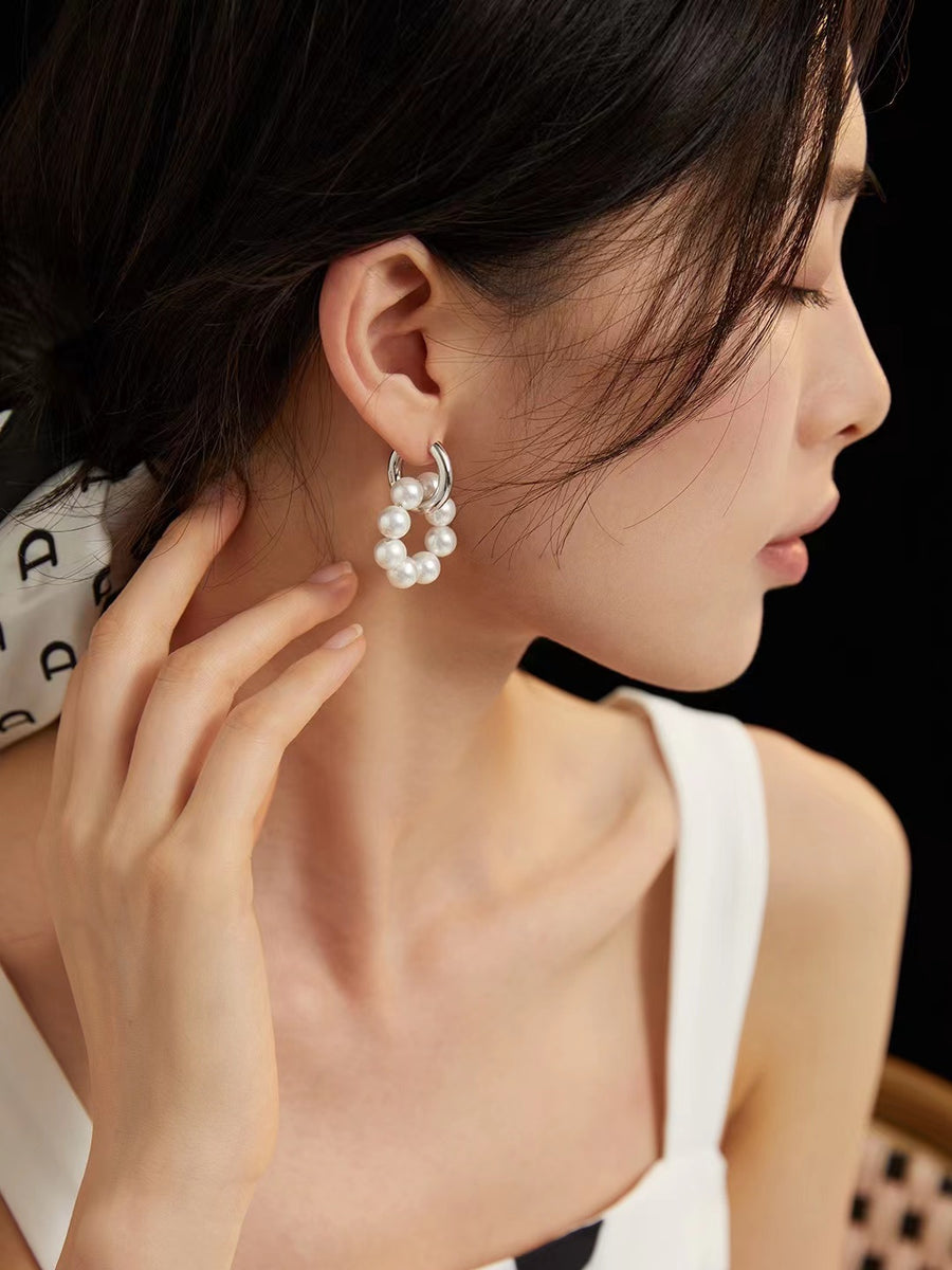 Garland Shell Pearls Earrings E0710 – simsmore